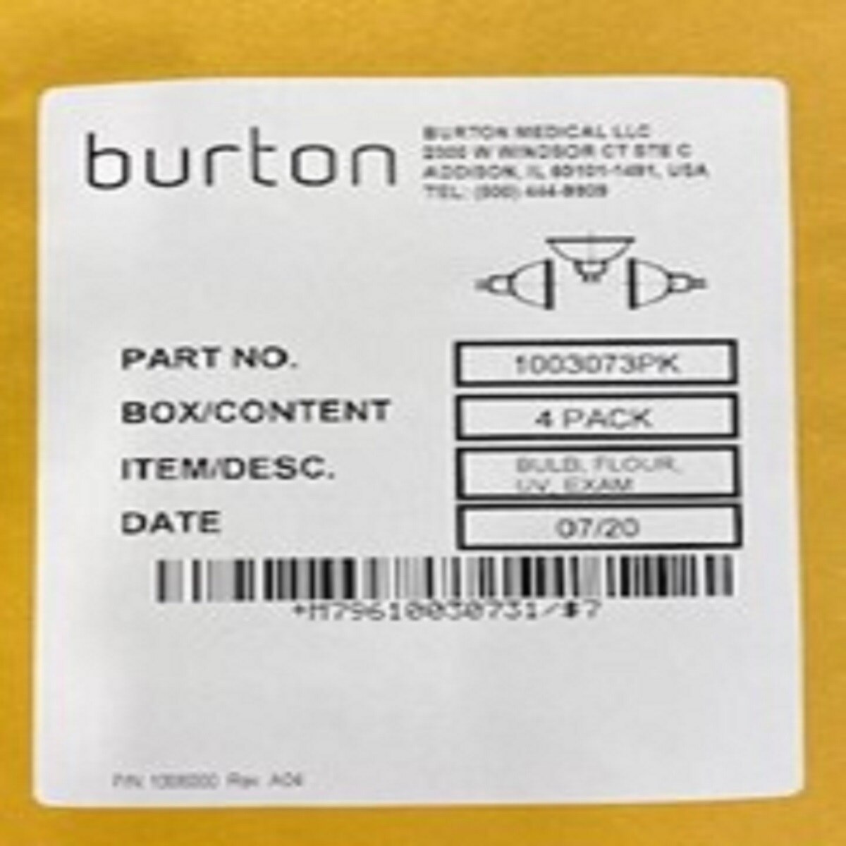 4 UV Bulbs | Burton Medical